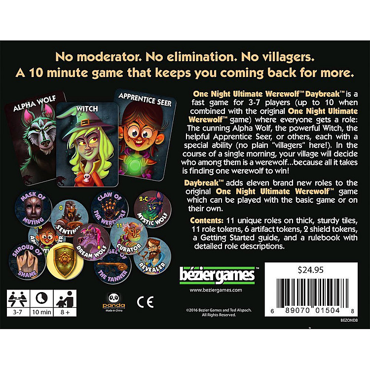 Buy One Night Ultimate Werewolf: Daybreak only at Board Games India ...