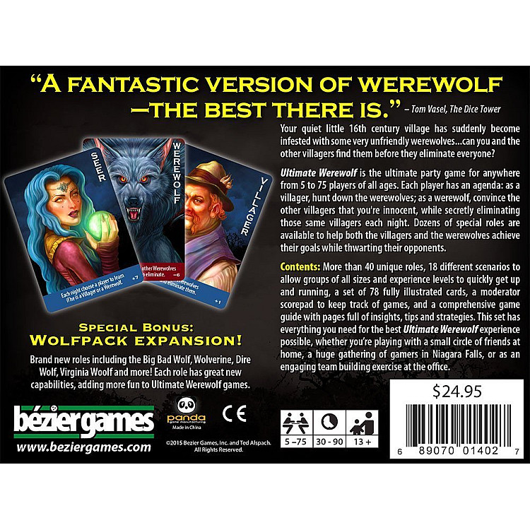 Buy Ultimate Werewolf Deluxe Edition only at Board Games India - Best ...